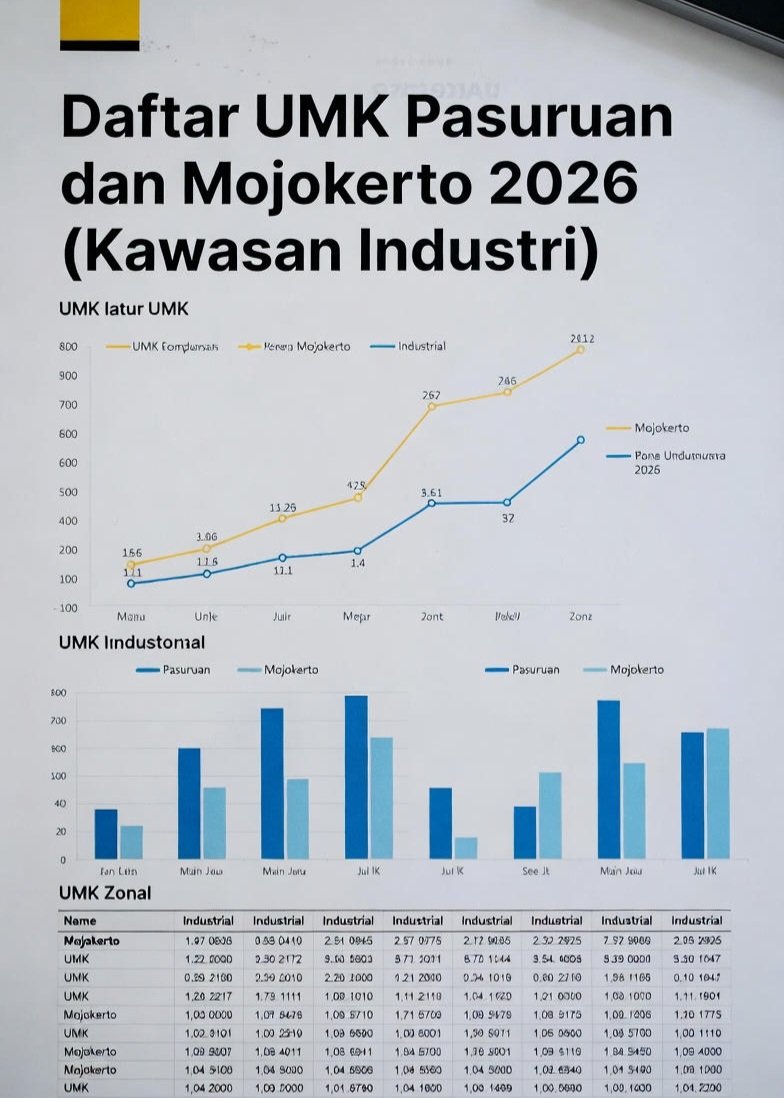 Daftar UMK Pasuruan dan Mojokerto 2026 (Kawasan Industri) – Prediksi & Analisis Lengkap - Kiakrikil
