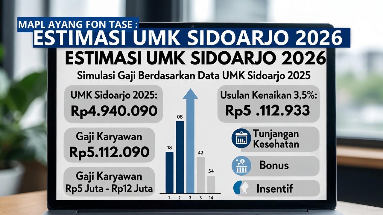 Estimasi UMK Sidoarjo 2026 Terbaru: Simulasi Gaji Karyawan & Dampak ...