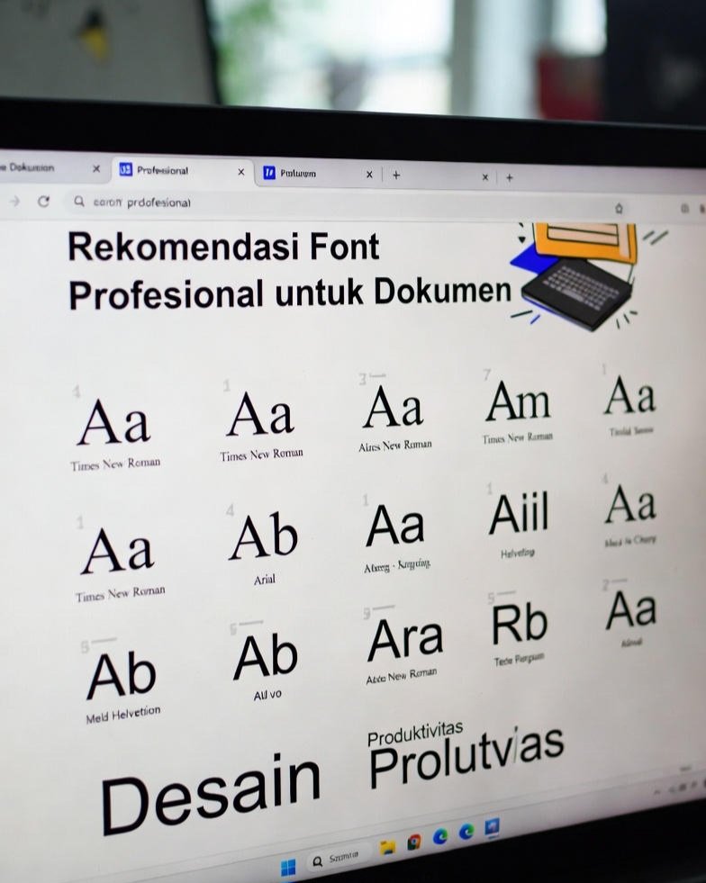 Rekomendasi Font Profesional untuk Dokumen 2026: Terbaik untuk CV ...
