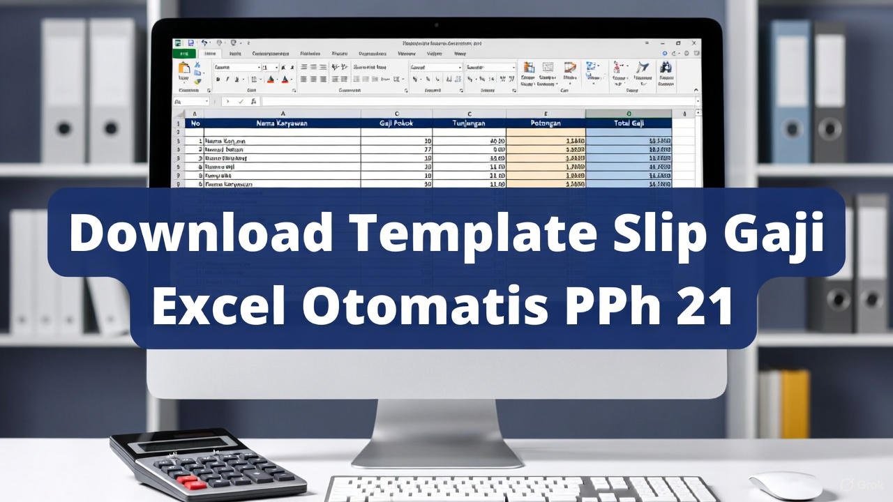 Template Slip Gaji Karyawan Excel Otomatis PPh 21: Download Gratis ...