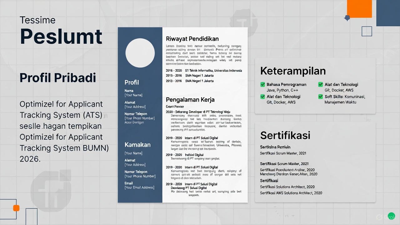 Contoh CV ATS Friendly untuk Loker BUMN 2026: Template, Cara Buat, dan ...
