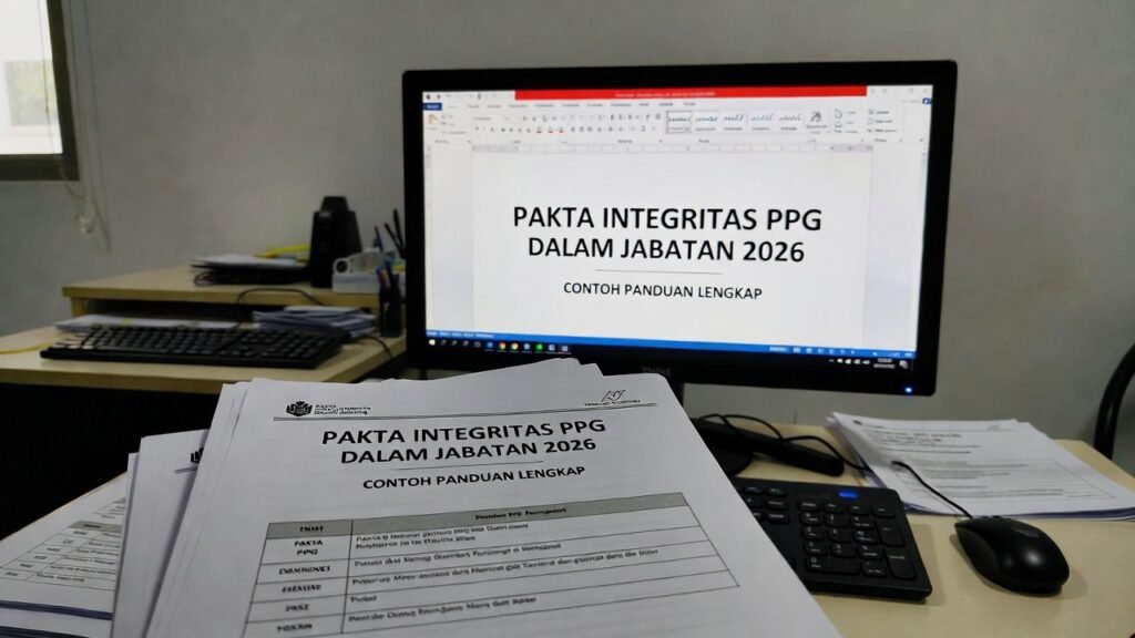 Format Pakta Integritas PPG Dalam Jabatan 2026 (Word): Contoh Lengkap ...