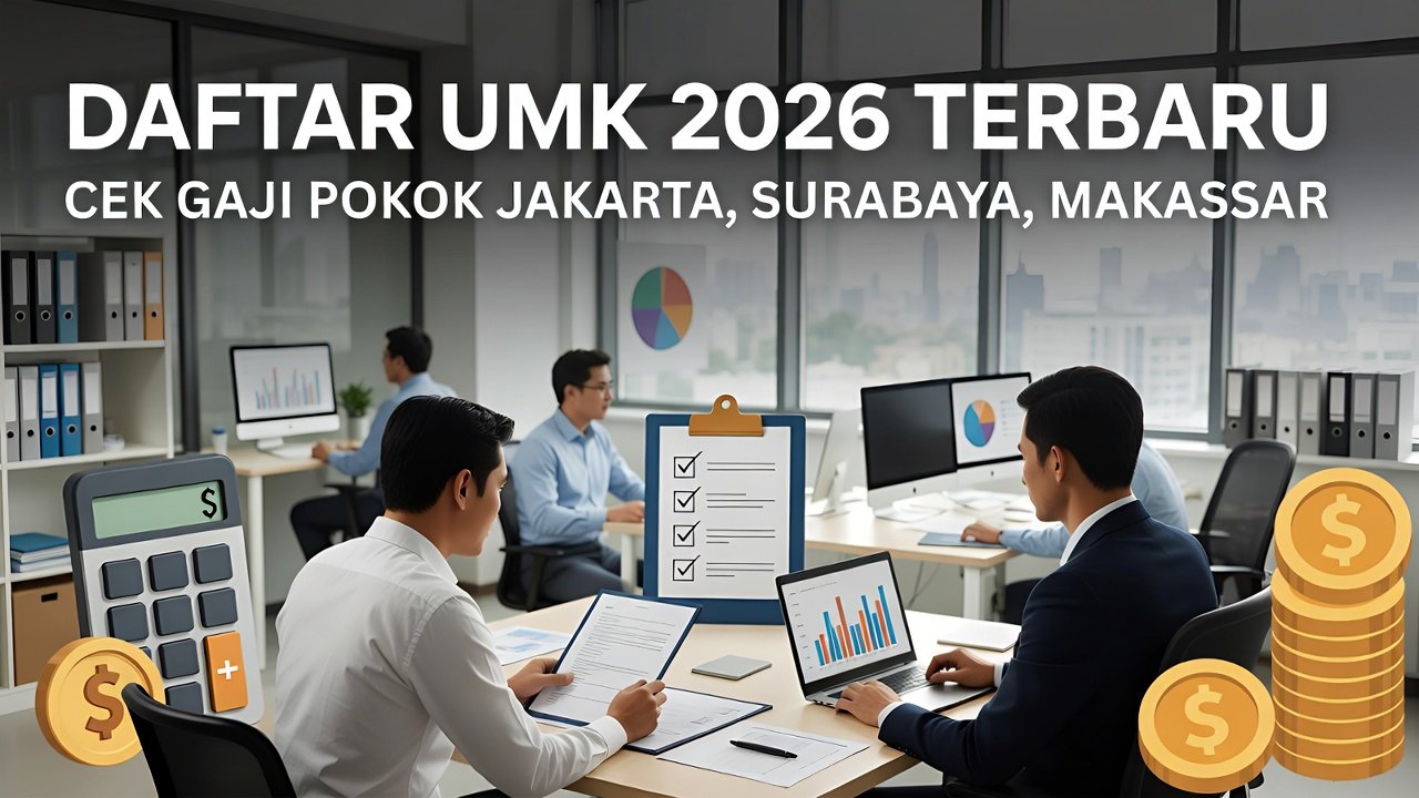 Daftar UMK 2026 Terbaru: Cek Gaji Pokok Jakarta, Surabaya, Makassar (Update Resmi) - Kiakrikil