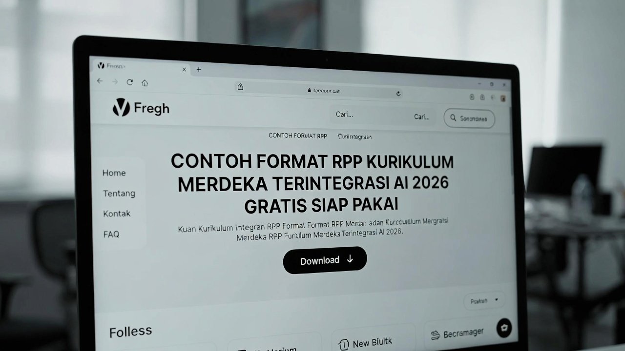 Download Contoh Format RPP Kurikulum Merdeka Terintegrasi AI 2026 ...